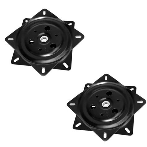 2pcs Plaque Pivotante Tournante Rotatif Pivotant à Roulement Carré 360
