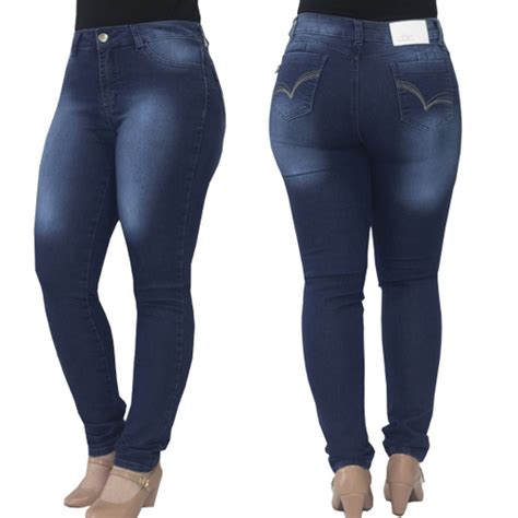 Kit 3 calças jeans feminina c pence no Shoptime