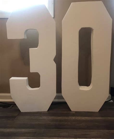 4Ft Marquee Numbers Template Free
