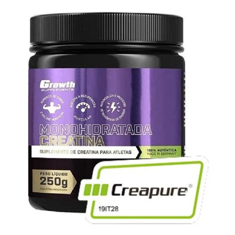 Creatina Creapure 250g Original Growth Supplements Creatina