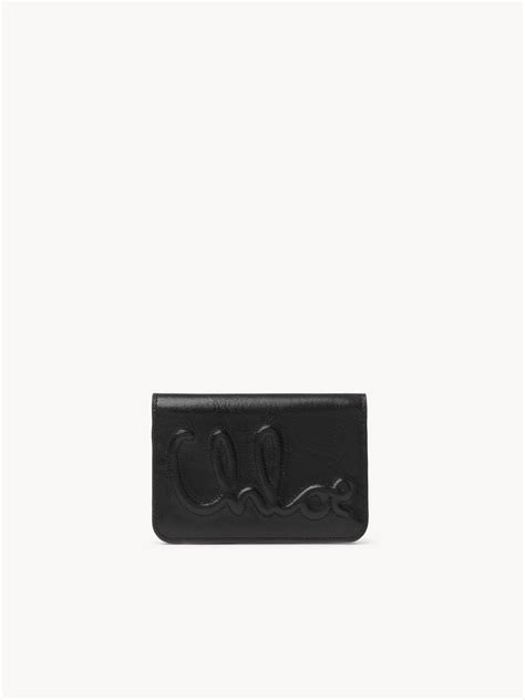Chloé C Chloé Bifold Wallet In Shiny Leather Chloé Ph