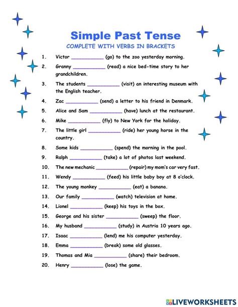 Past Simple Irregular And Regular Verbs Worksheet 2 Worksheet
