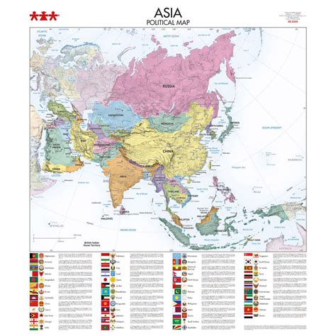 Asia Mapa Pol Tico Didaplay