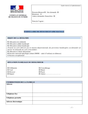 Remplissable En Ligne Formulaire Demande Aide Sociale AS AAH Fax
