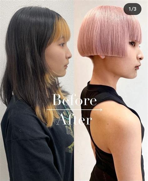 ボードhairのピン2024 ショートのヘアスタイル ヘアカットのアイデア ボブヘア