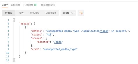 Django Why Am I Getting Unsupported Media Type Application Json In
