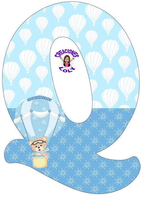 Creaciones Loly Abecedario Alfabeto Completo Español Osito en Globo