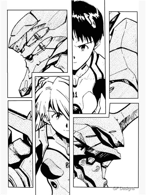 Lámina rígida for Sale con la obra Paneles Manga Neon Genesis