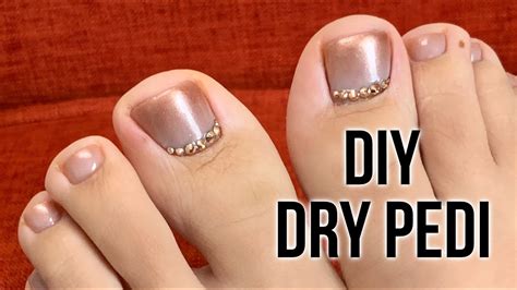 Gel Nail Toes At Home DIY Dry Pedicure YouTube