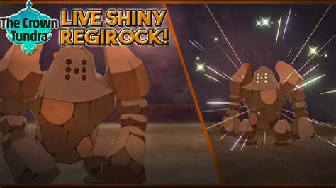 LIVE Shiny Regirock In The Crown Tundra Pokemon Sword And Shield