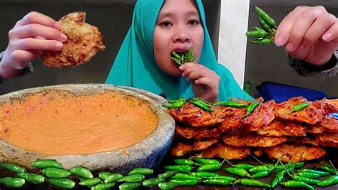 MUKBANG GORENGAN BAKWAN KRIUK DENGAN SAMBEL KACANG CABE RAWIT YouTube