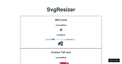 React Svg Resizer Demo Codesandbox