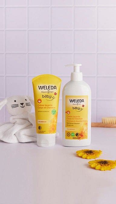 Crème lavante Corps et Cheveux au Calendula Weleda