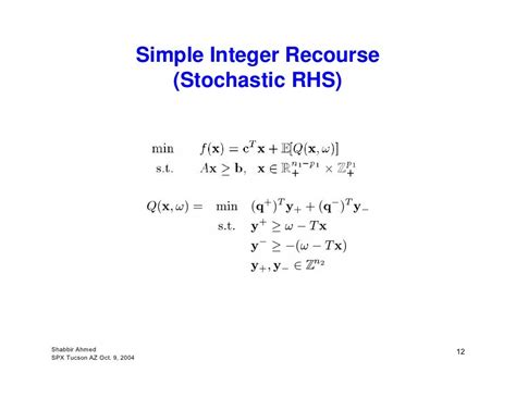 stochastic integer programming an algorithmic perspective