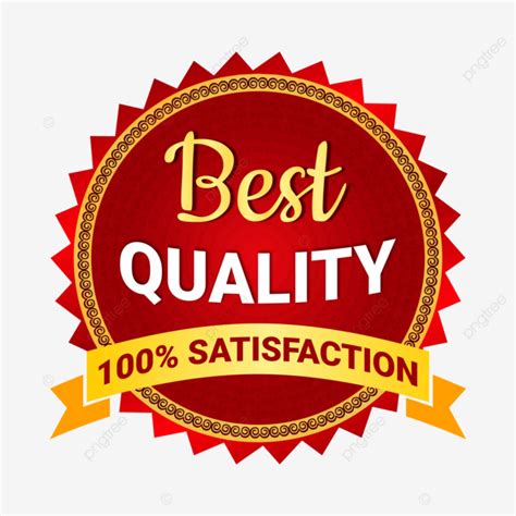 Mejor Calidad 100 Satisfacción Producto Etiqueta Insignia Vector Gratis