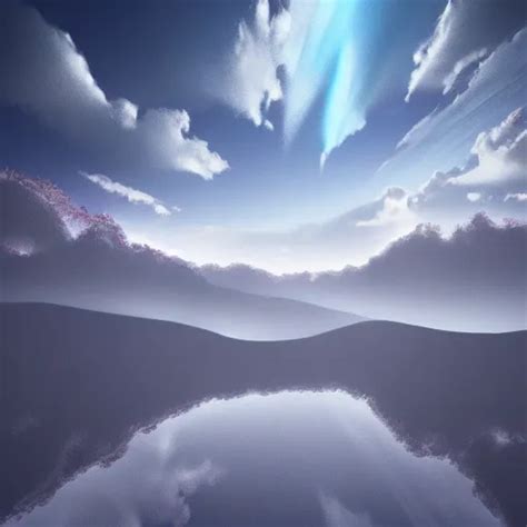Crack In The Sky Eerie Digital Art Cinematic Landscape Stable