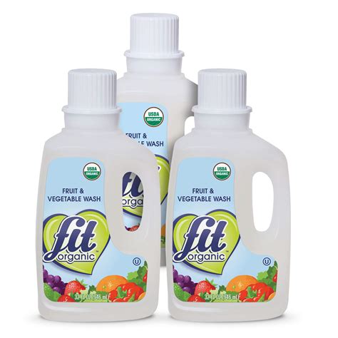 Fit Organic Oz Soaker Produce Wash Fruit And Vegetable Wash And Ebay