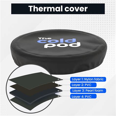 The Cold Pod Bañera de hielo para atletas con tapa 85 galones de agua