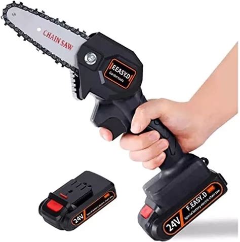 Mini Moto Sierra Electrica Portatil De Poda Baterias 24v Cuotas Sin