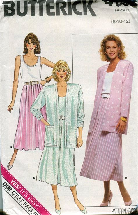 Butterick Sewing Pattern 4752 Women S Skirt And Jacket In 2022
