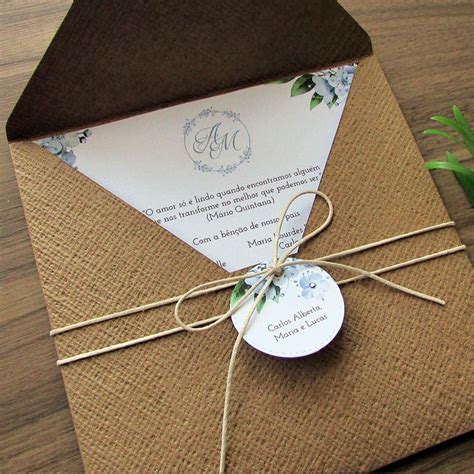 Encontre os mais lindo modelos CONVITE CASAMENTO na Convites Pão de Mel