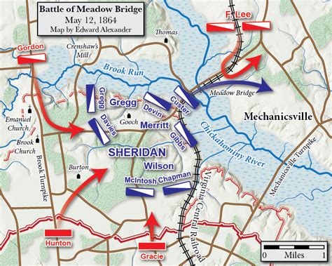Civil War Battle Locations Map