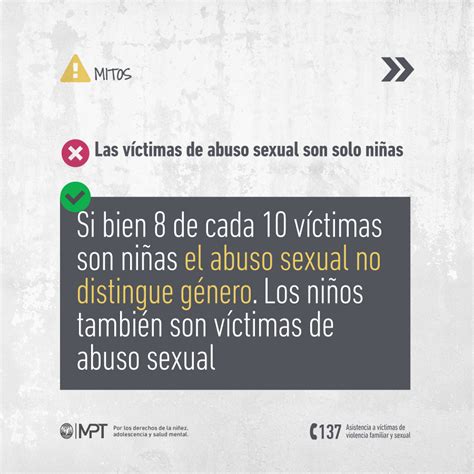 Mitos sobre el abuso sexual Ministerio Público Tutelar