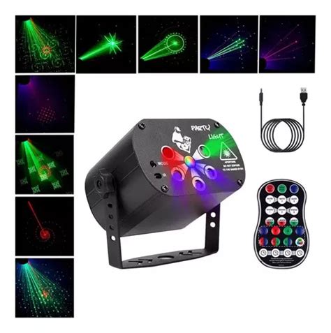 Dj Luces Fiesta Laser Estroboscópica Proyector Luz Escenario Envío gratis