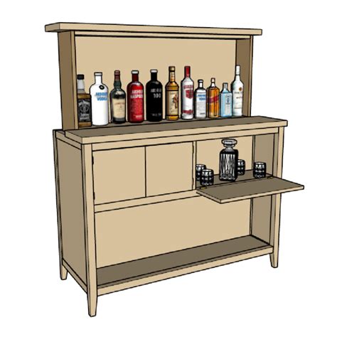 How To Build An Awesome Adjustable Liquor Cabinet In Steps Wilker