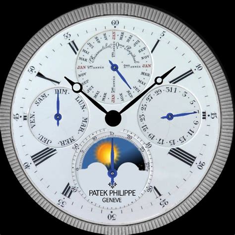 Wds Patek Philippe Grand Complications Face Design Clock Wall Clock