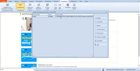 Configuración Interfaz SAE COI Portal de Clientes Siigo Aspel