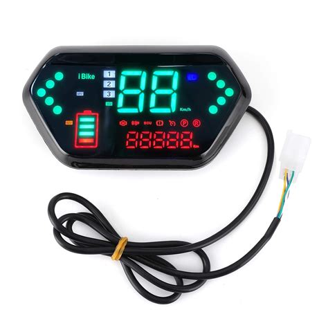 Compteur de vitesse pour moto 60 V écran LCD numérique universel