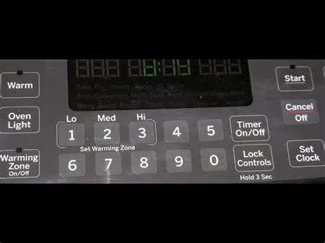 Setting Clock On Ge Stove Youtube