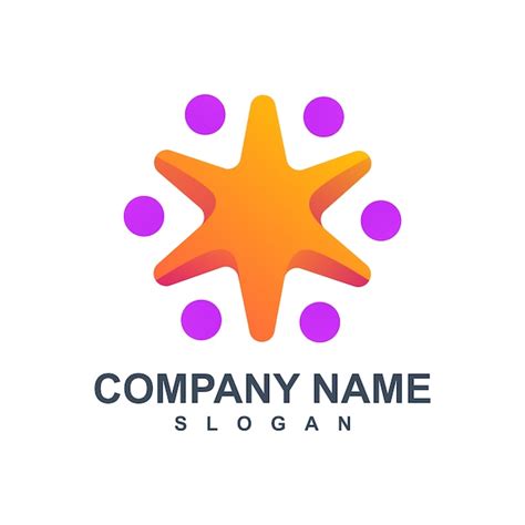 Design De Logotipo Estrela Vetor Premium