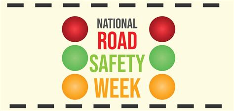 National Road Safety Week Template For Background Banner Card