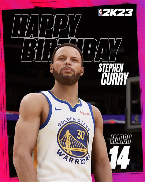 NBA 2K On Twitter Happy Birthday To The 3 Point StephenCurry30