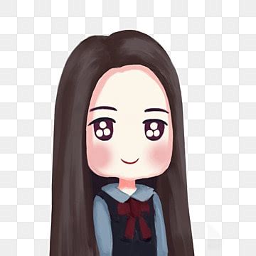 Avatar De Niña De Dibujos Animados Dibujados A Mano PNG Dibujos