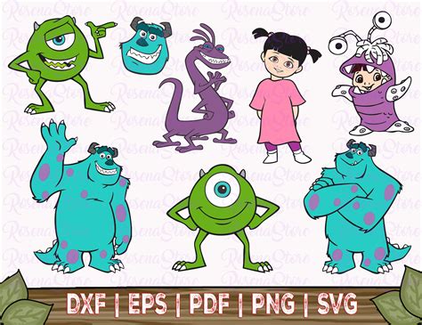 Monsters Inc SVG Bundle Monsters SVG Cricut File Sully Svg Etsy