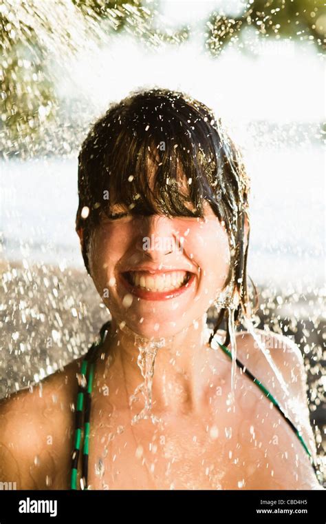 Beach Shower High Resolution Stock Photography And Images Alamy