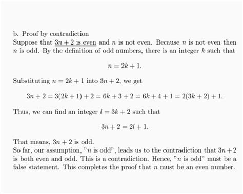 solved b proof by contradiction suppose that 3n 2 is even