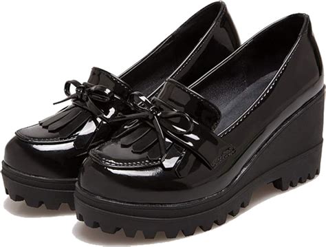 Generic2 Mujer Mocasines Primavera Charol Plataforma Zapatos De Moda
