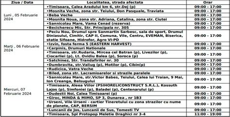 Se Opreste Curentul In Timisoara Si In Mai Multe Localitati Din Judet