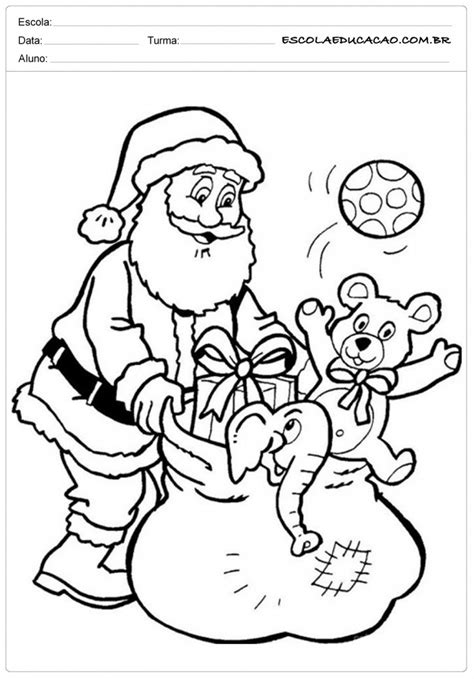 60 Desenhos De Papai Noel Para Colorir E Imprimir