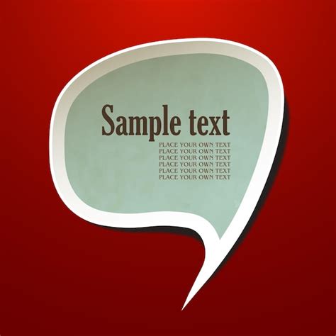 Globos De Texto Vector Premium