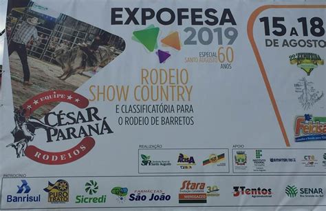 Programação da Expofeira em Santo Augusto Prefeitura Municipal de