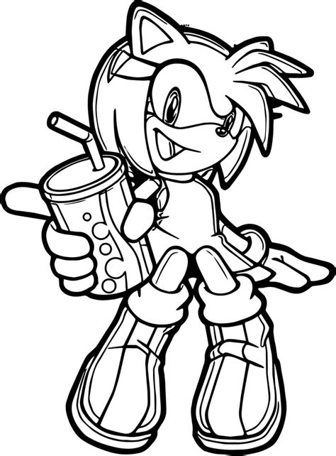 Desenhos De Amy Rose Para Colorir Wonder Day Desenhos Para Colorir