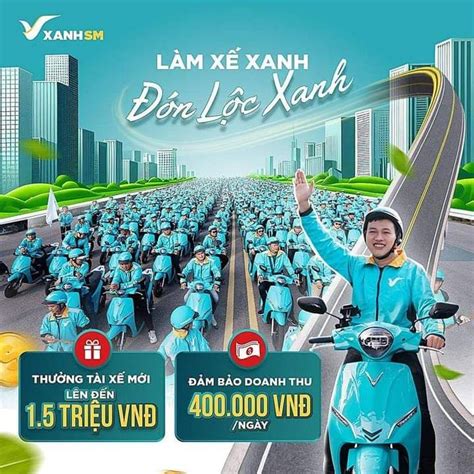 Tuyển Tài Xế Xanh SM Bike TP HCM và Hà Nội di 2024