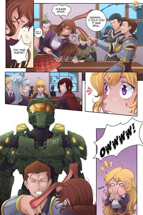 Commission Being The Bigger Person By Alex Kellar On Deviantart Rwby Halo Funny Rwby Memes
