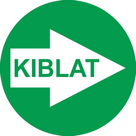 Jual STIKER VINYL ARAH KIBLAT BULAT Shopee Indonesia