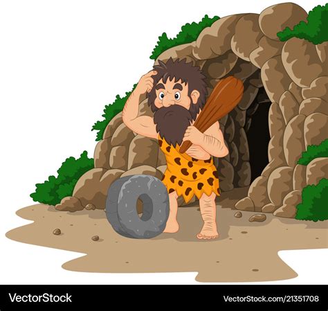 Caveman In Cave